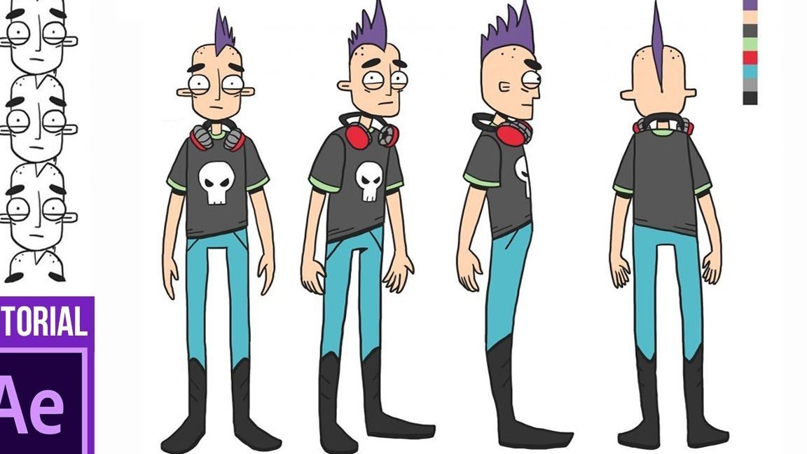 Creación de personajes para animaciones en motion graphics