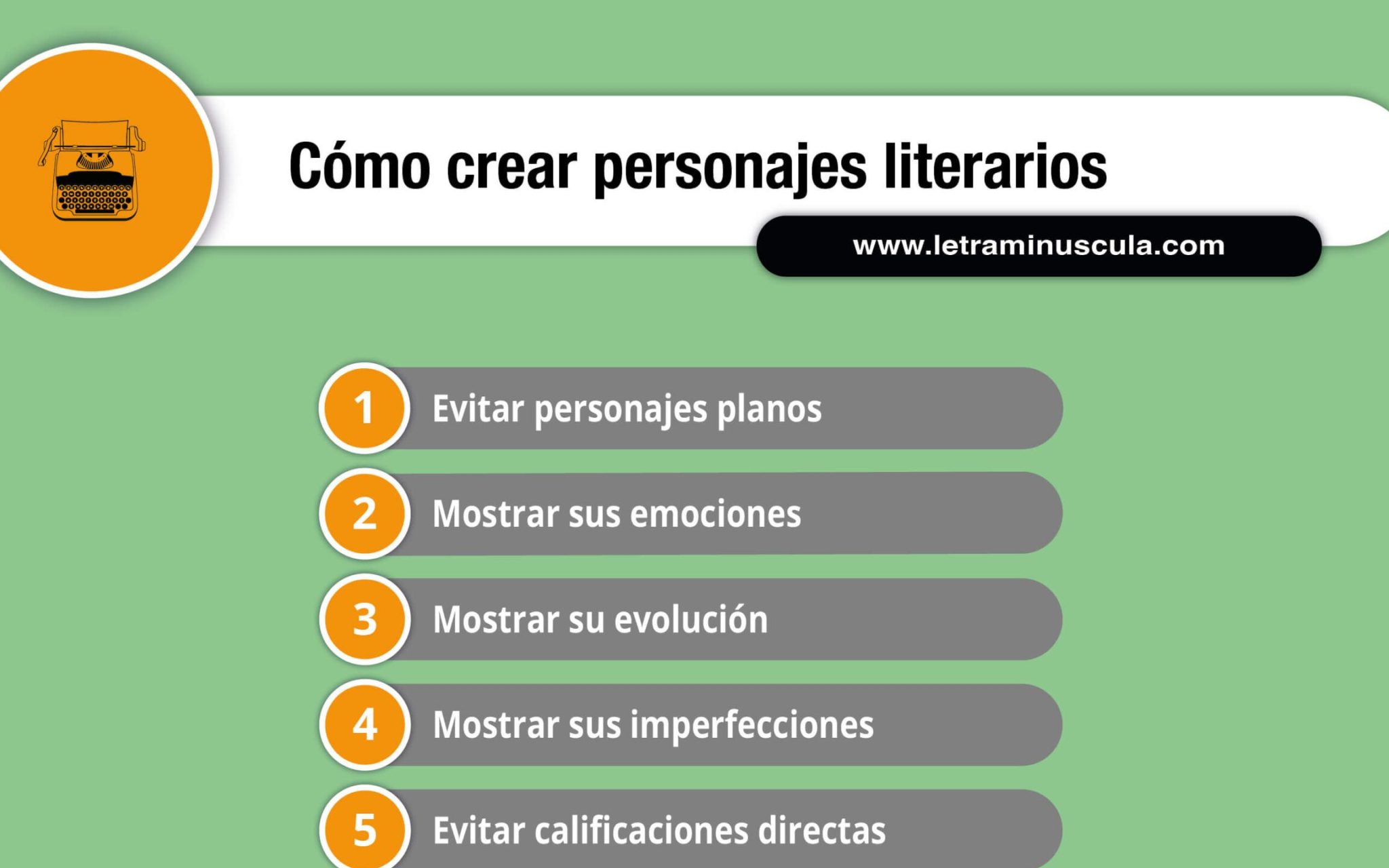 Técnicas para desarrollar personajes en narrativa de ficción